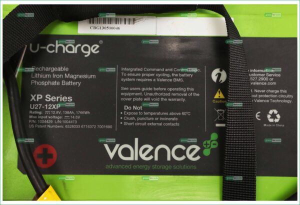 Valence U27-12XP Lithium Iron Battery Module | Greentec Auto
